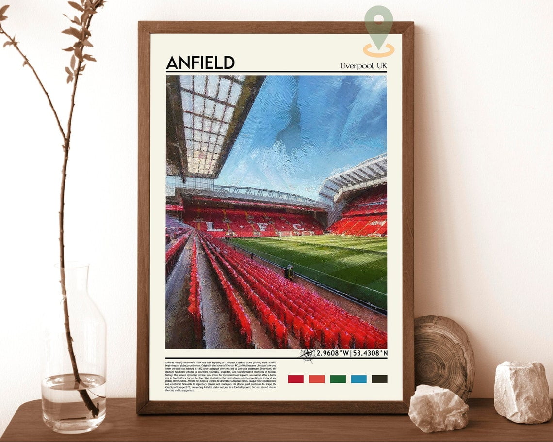 Anfield Print, Anfield Wall Art, Anfield Poster, Anfield Photo, Anfield ...