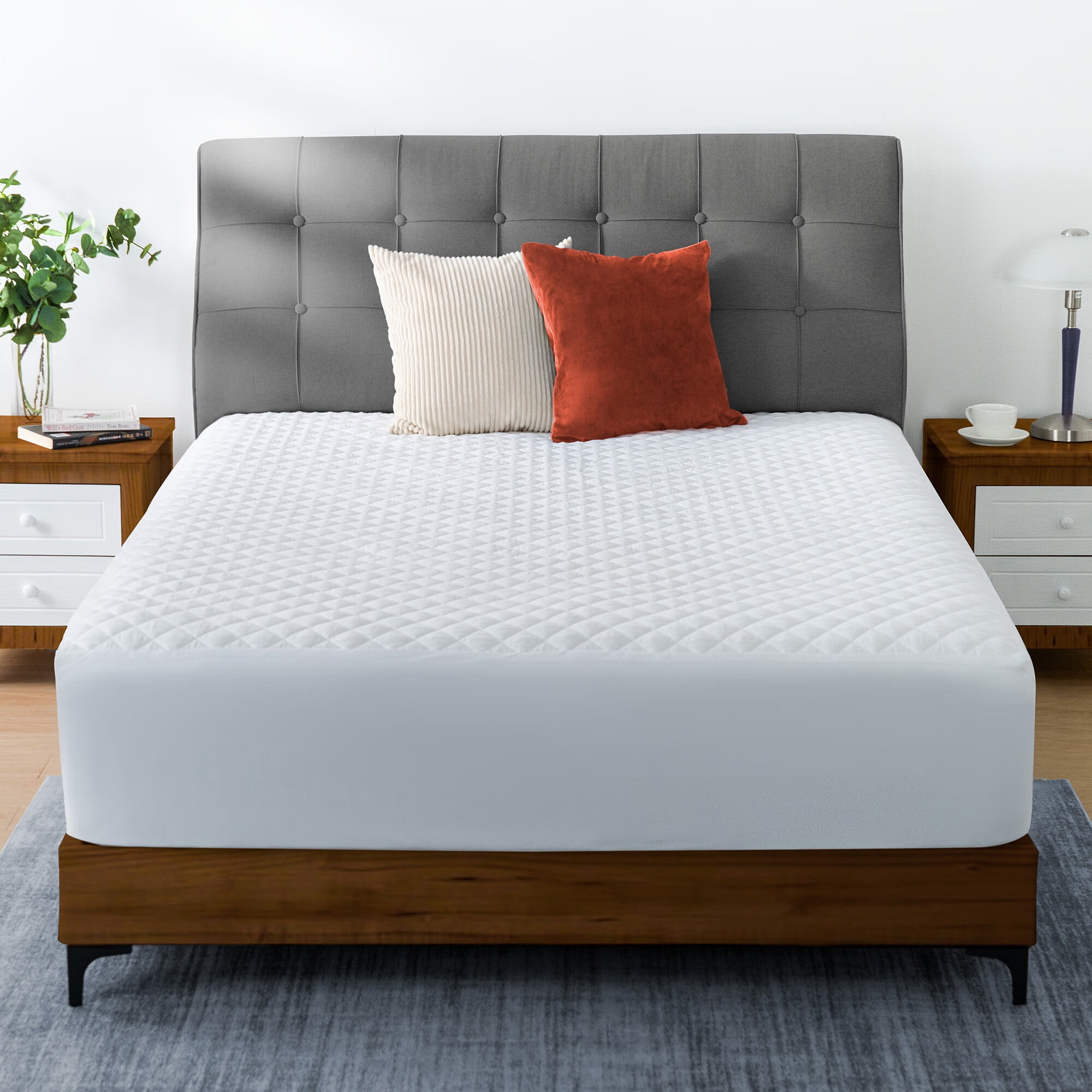 Ang Qi Twin Waterproof Mattress Protector Fitted up to 16-21 inch Deep ...