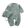 Angala Baby Boy Romper Long Sleeve Button Down Shirt Romper Fall ...