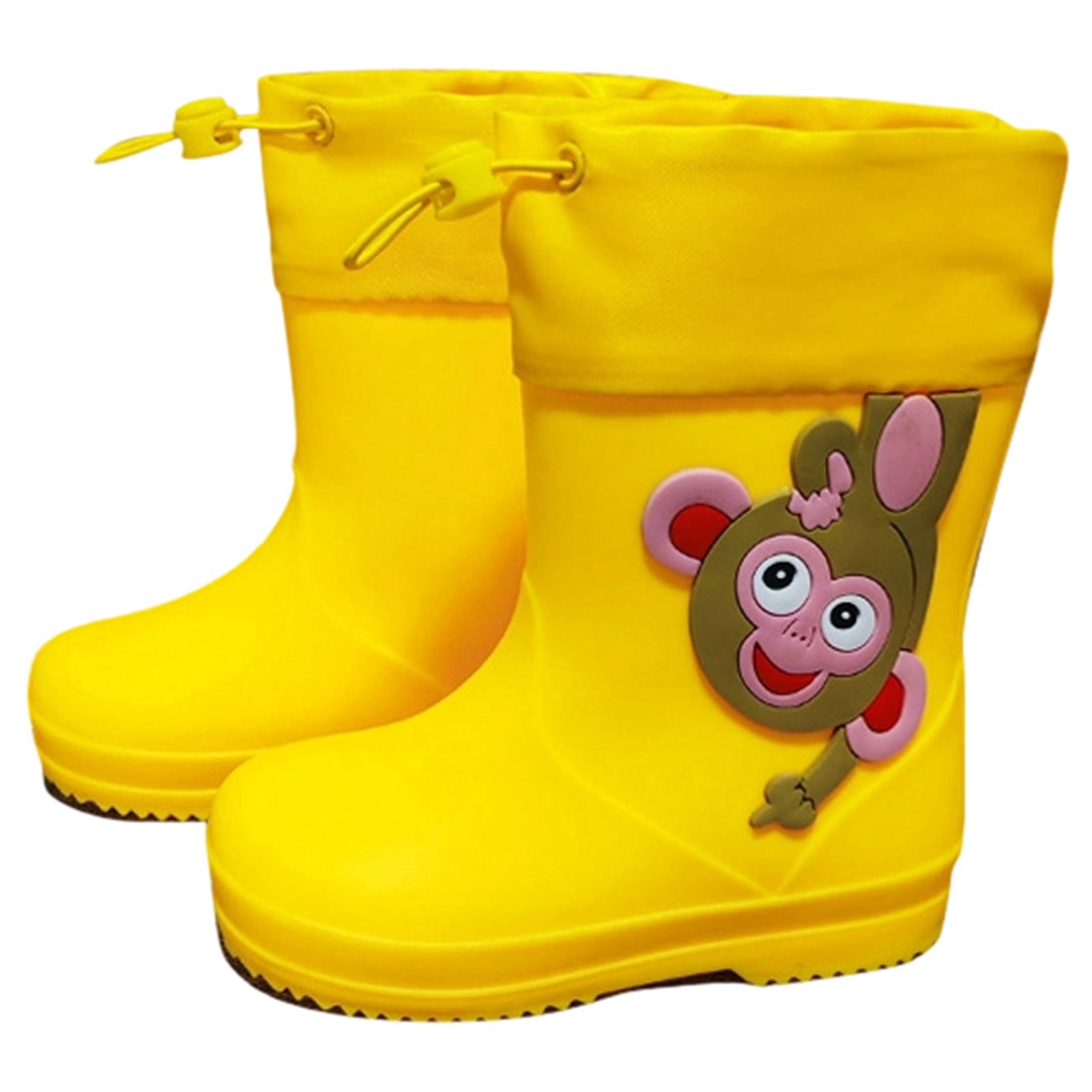 Angala Baby Rain Boots Mid Calf Cartoon Print Waterproof Outdoor Play ...