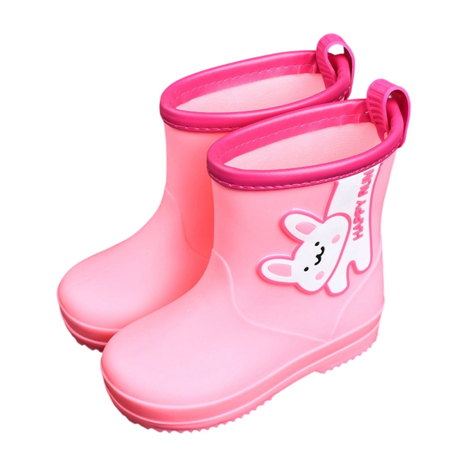 Angala Baby Rain Boots Mid Calf Cute Cartoon Print Waterproof ...