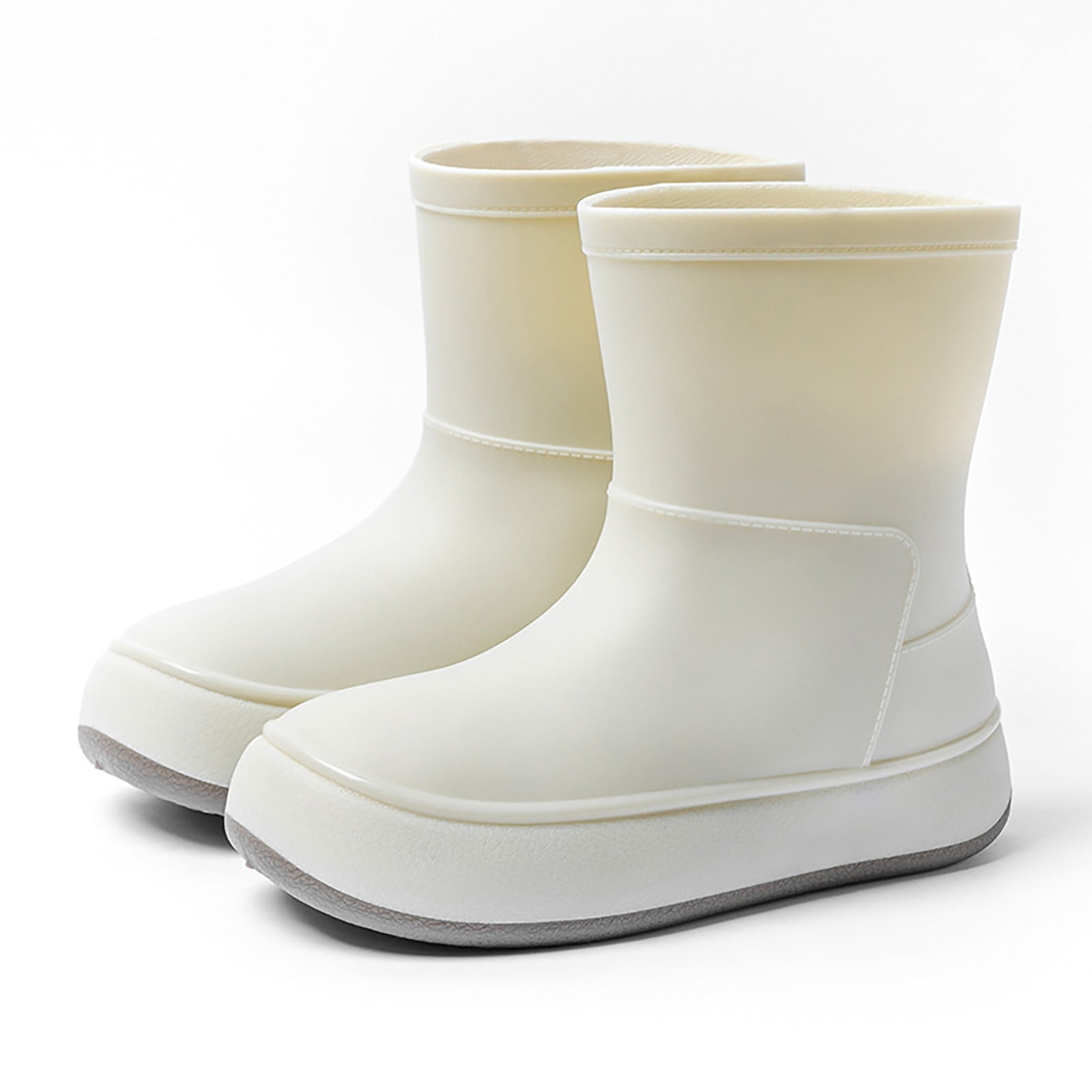 Angala Boys Rain Boots Mid Calf Solid Waterproof Fashion Elegance ...
