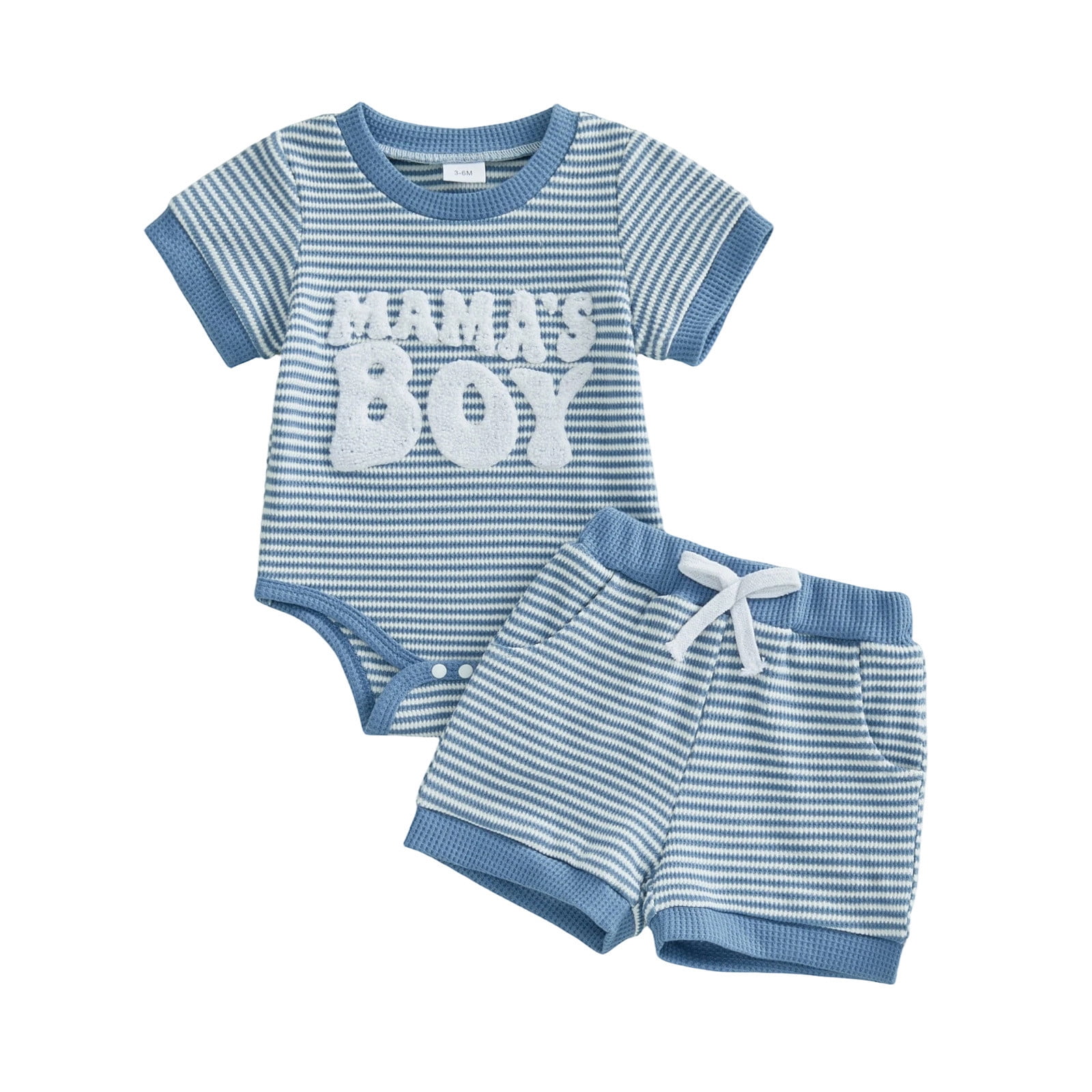 Angala Boys Summer Clothes Sets Crew Neck Short Sleeve Letter ...