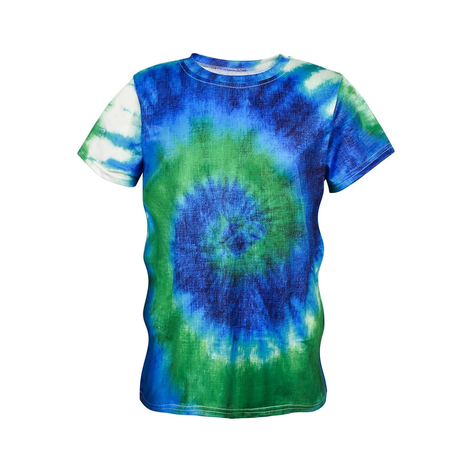 Angala Boys T Shirts Summer Short Sleeve Shirts Crew Neck Tie Dry Print ...