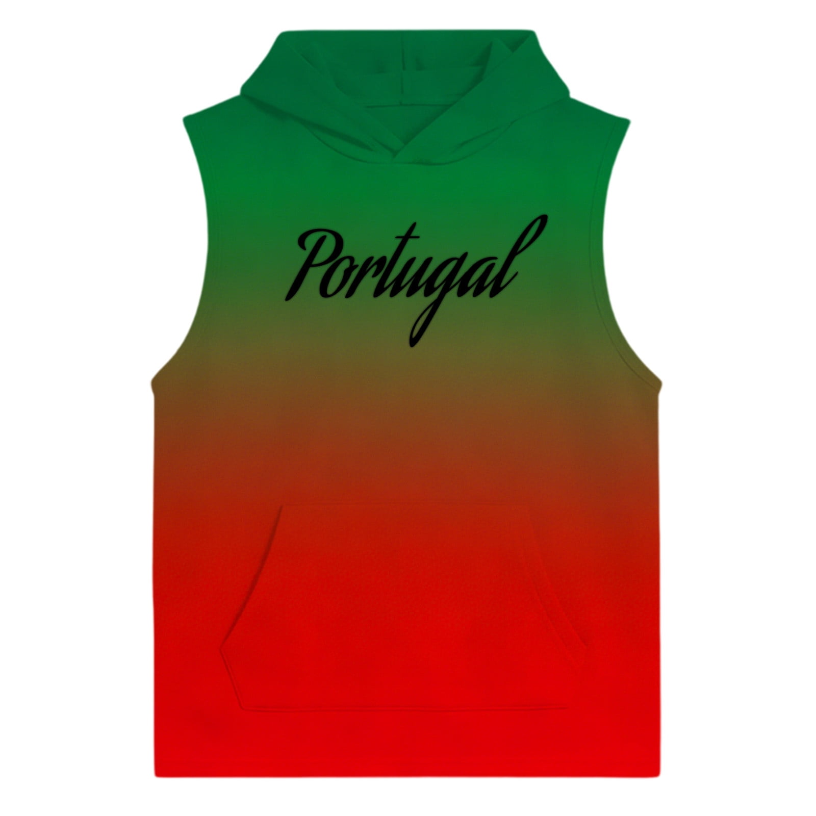 Angala Boys Tees Hooded Sleeveless Vest Letter Print Summer Gradient ...