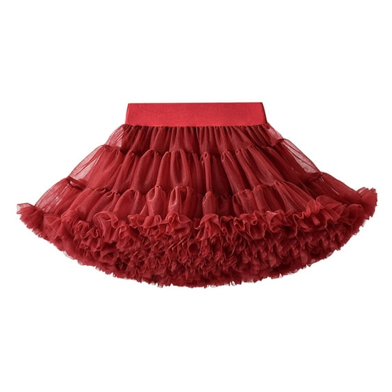 Angala Carnival Adult Skirt Mesh Short Skirt With Two Tone Mix Pleated ...