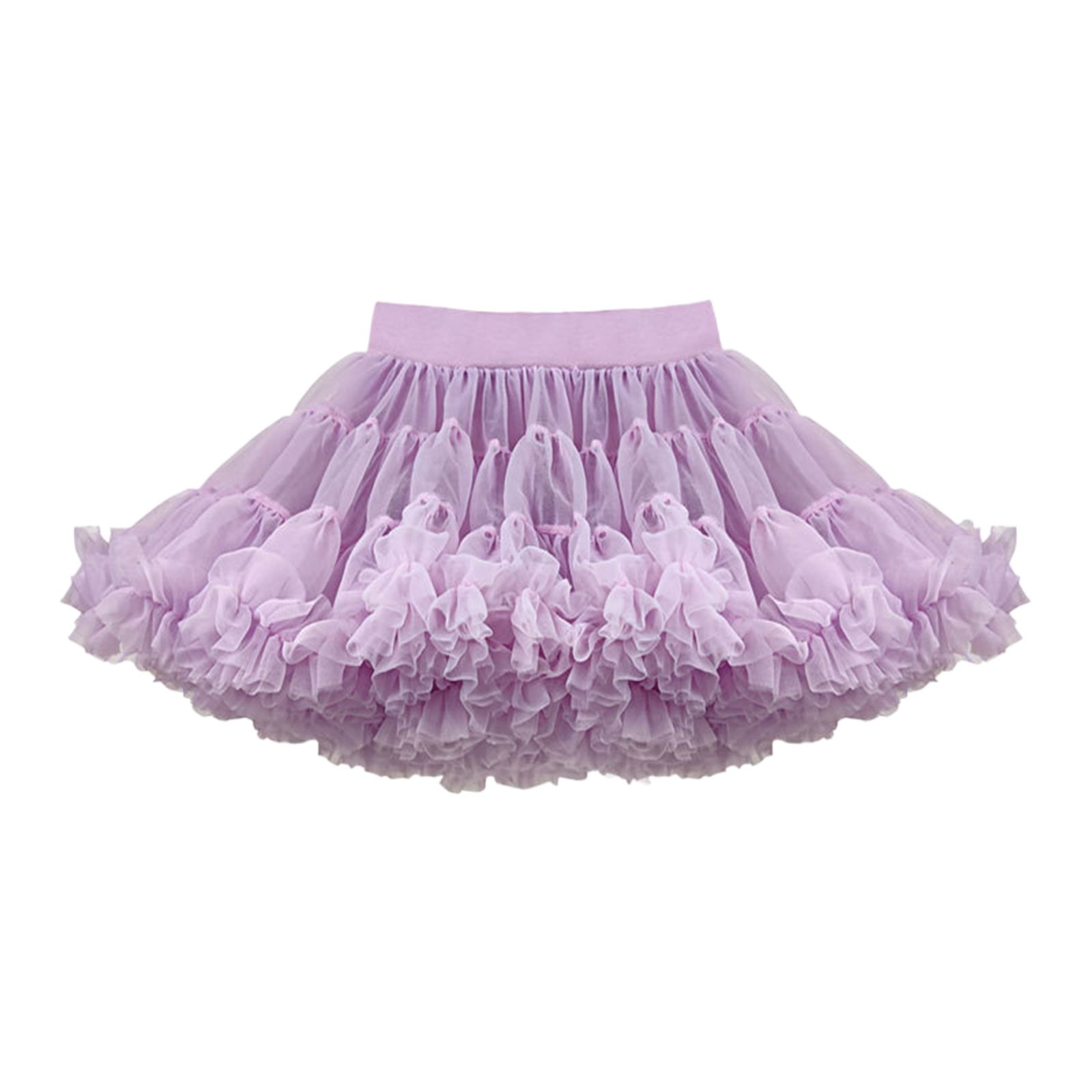 Angala Carnival Adult Skirt Mesh Short Skirt With Two Tone Mix Pleated ...