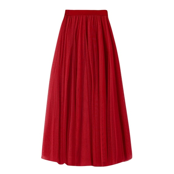 Angala Carnival Women Mid Length Skirt Dance Party A Line High Waisted ...