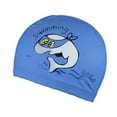 Angala Cartoon Children's PU Swimming Cap And Comfortable Imitation ...