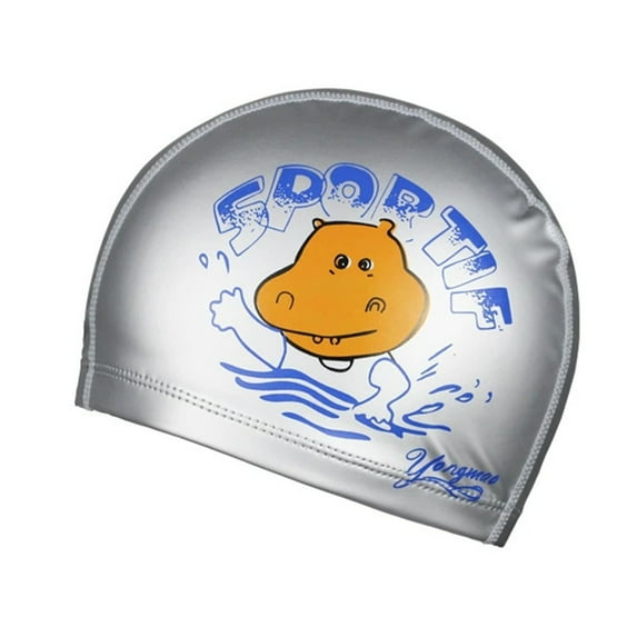 Angala Cartoon Children's PU Swimming Cap And Comfortable Imitation ...