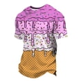 Angala Child Shirts Ice Cream Print Summer Shirts Crew Neck Short ...