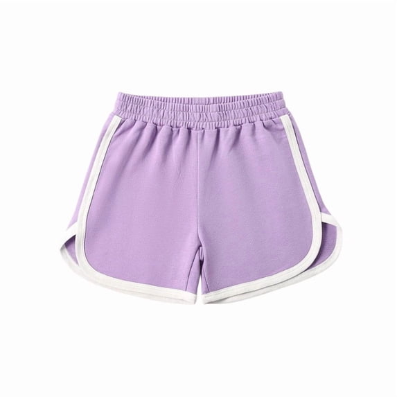 Angala Child Shorts Solid Elastic Waist Dolphin Shorts Summer Soft ...