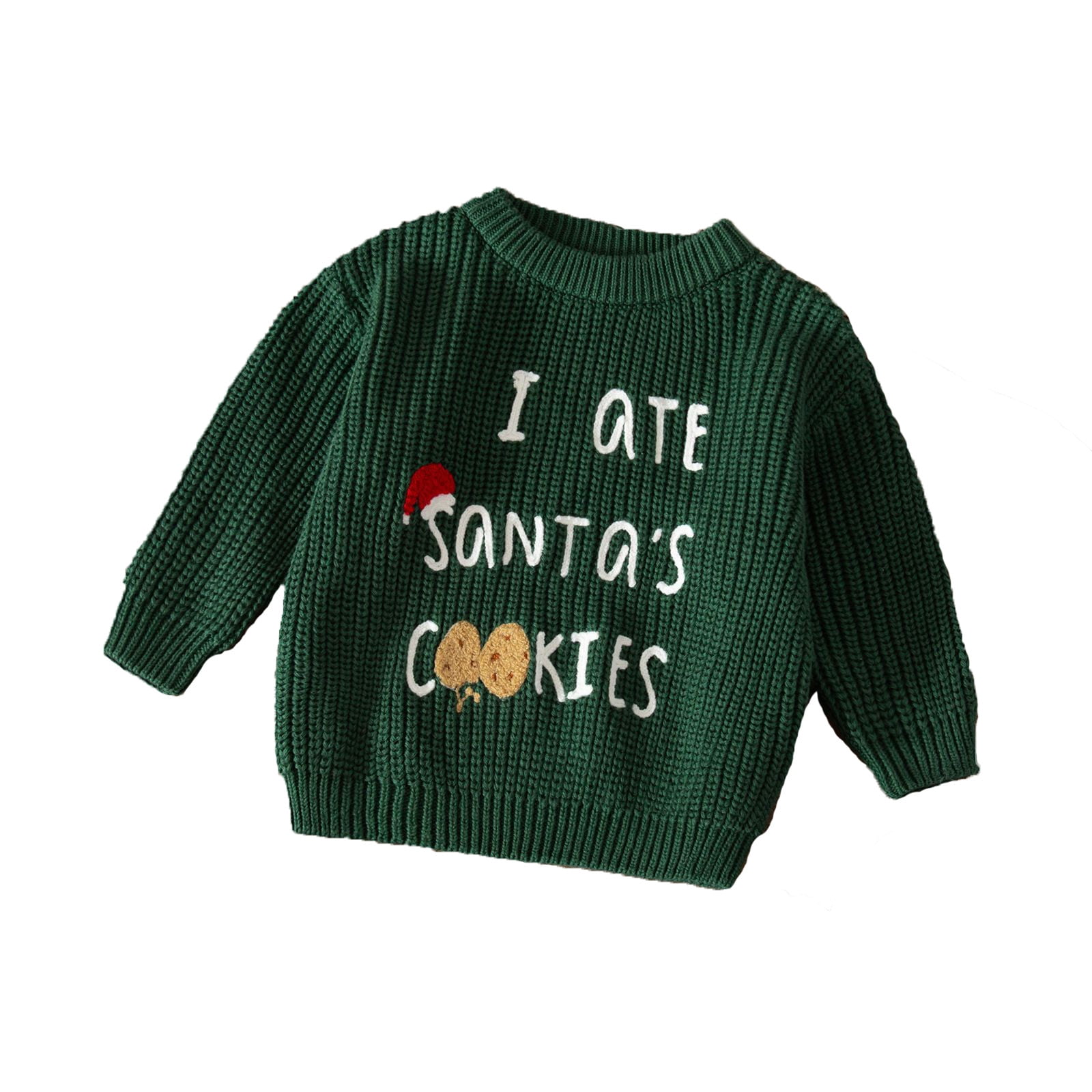 Angala Christmas Boys Winter Party Crewneck Sweater With Embroidery ...