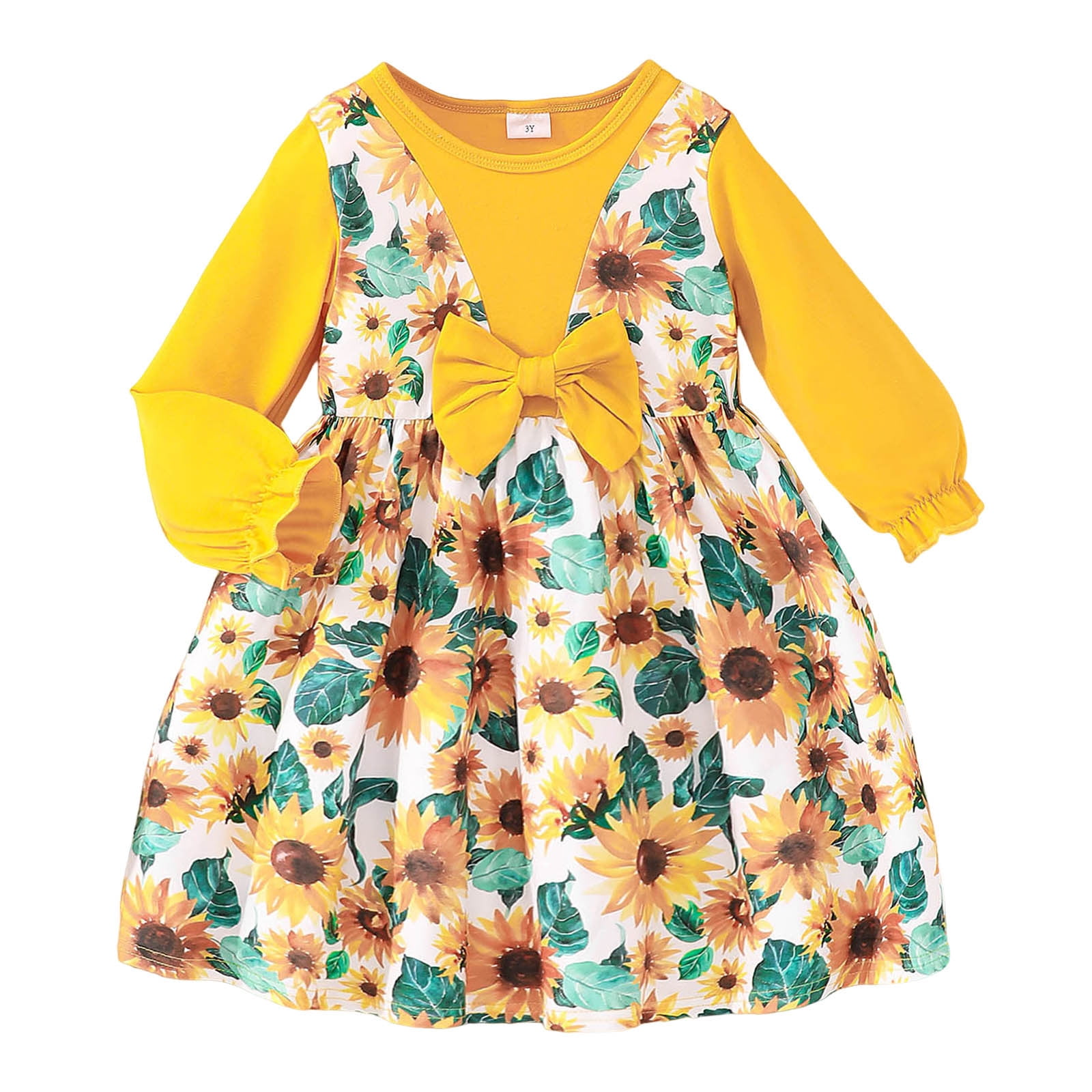 Angala Christmas Toddler Girls Long Sleeve Christmas Cartoon Prints ...