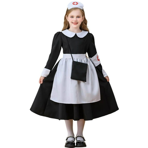 Angala Girls Dress Doctor Outfit For Kids Party Performance 5-14 Years ...