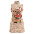 Angala Girls Dresses Shift Mini Dresses Sleeveless High Zipped Neck ...