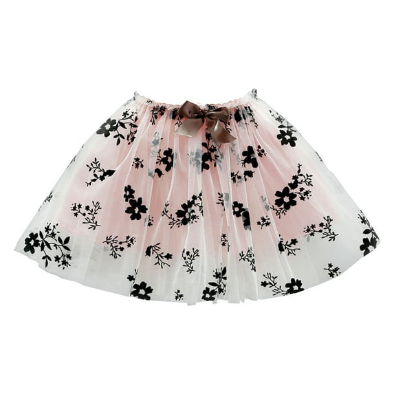Angala Girls Layered Skirt Summer Elastic Waist Pettiskirt Tutu ...