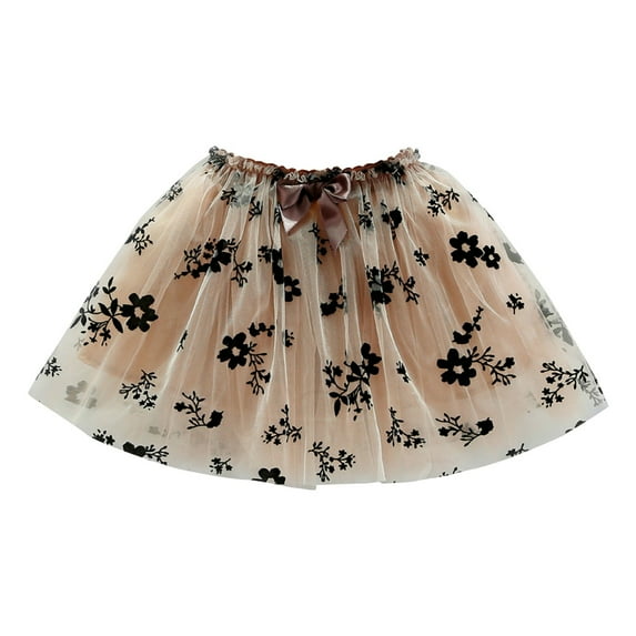 Angala Girls Layered Skirt Summer Elastic Waist Pettiskirt Tutu ...