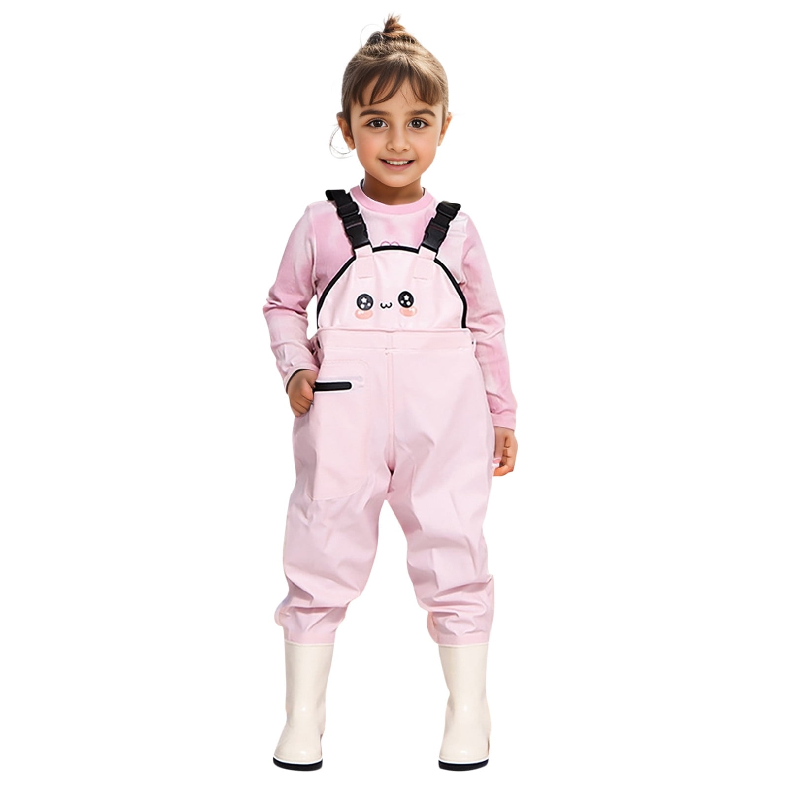 Angala Kids Boys Girls Chest Waders Youth Fishing Waders With Pocket ...