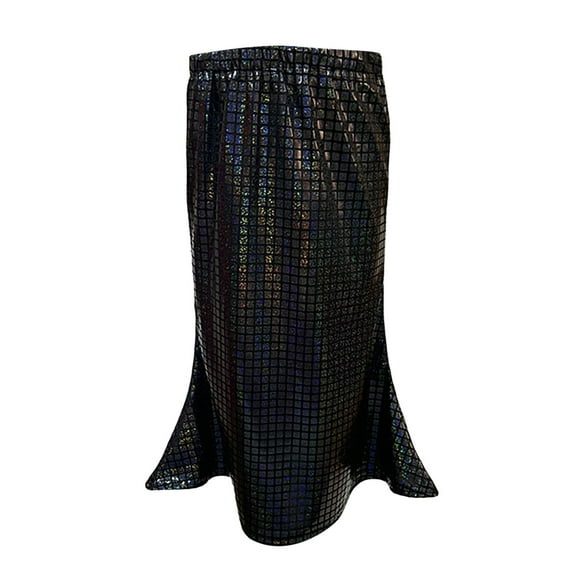 Angala Kids Girls And Adults Shiny Metallic Pleated Skirt For Ballet ...