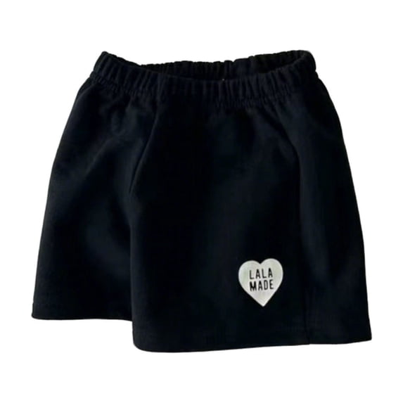Angala Kids Shorts Heart Print Shorts Elastic Waist Summer Lightweight ...