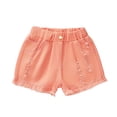 Angala Kids Shorts Solid Jean Shorts Elastic Waist Summer Loose Fashion ...
