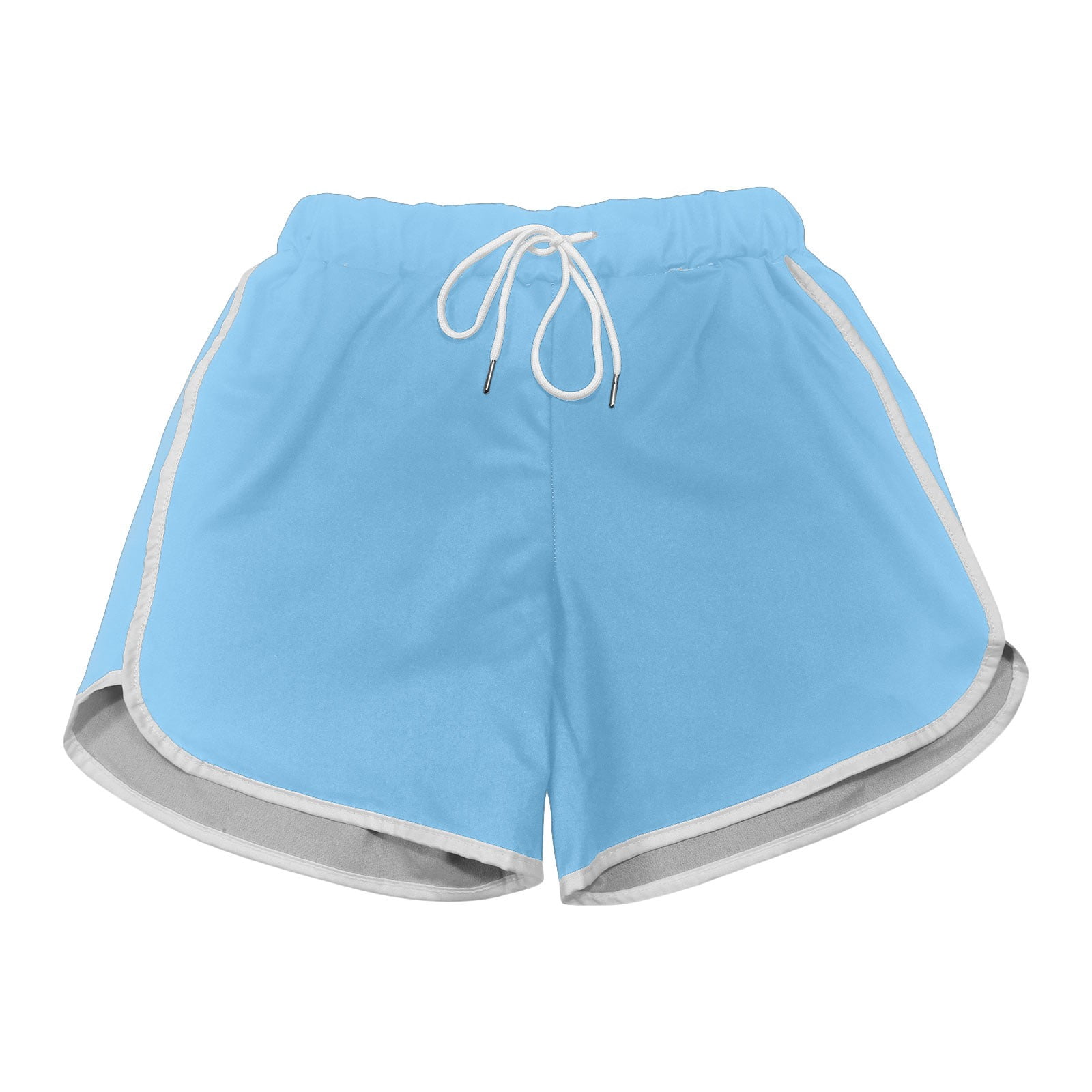 Angala Kids Shorts Solid Shorts Elastic Waist Summer Breathable Stretch ...