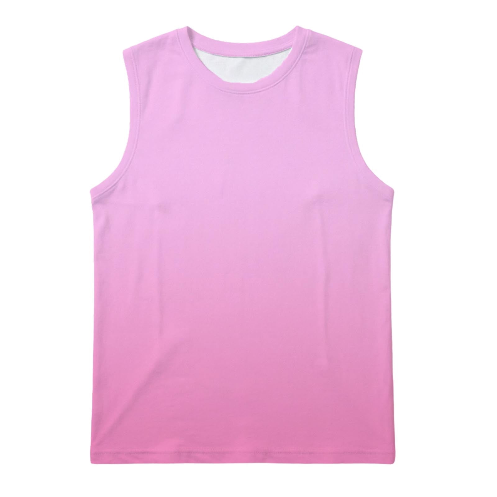 Angala Kids T Shirts Summer Sleeveless Vest Crew Neck Solid Quick Dry ...