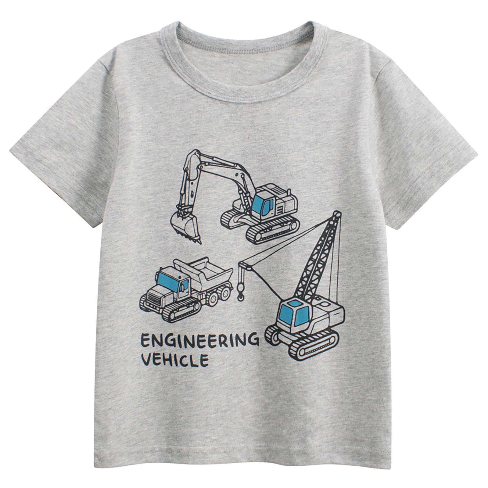 Angala Kids Tees Short Sleeve Shorts Crew Sleeve Graphic Print Summer ...