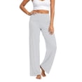 Angala Ladies Casual Pants High Comfort Waist Ruffle Hem Pants Straight ...
