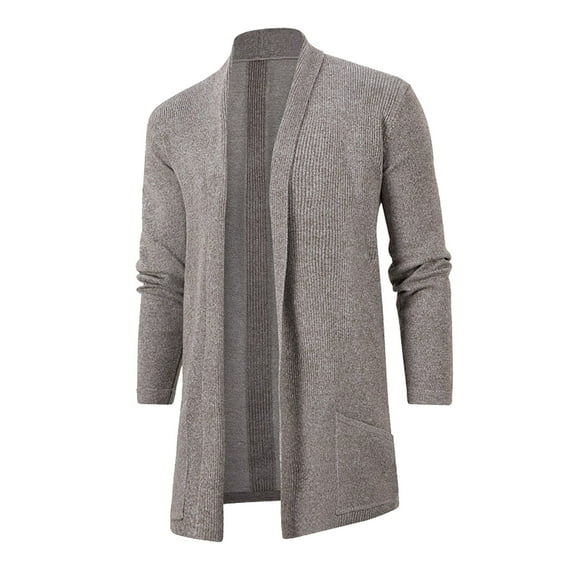 Angala Men'S Mid Length Slim Windbreaker Men'S Knitwear Large Size ...