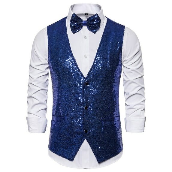 Angala Men's Suit Vest Slim Fit Business Wedding Waistcoat Sleeveless ...