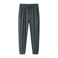 Angala Mens Casual Pants Joggers Ankle Pants Low Elastic Waist Solid ...