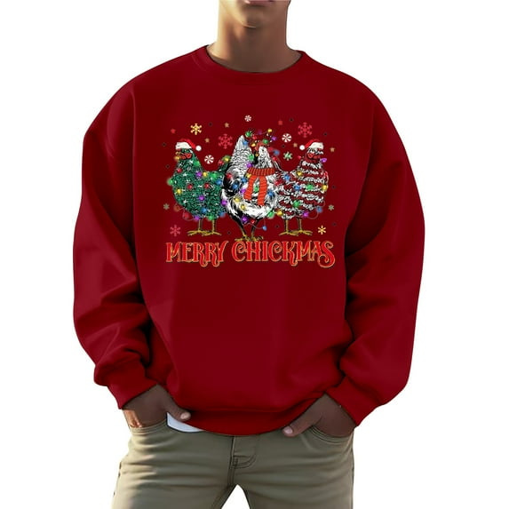 Angala Mens Christmas Fall Plus Hoodless Pullovers Fashion Sweatshirts ...