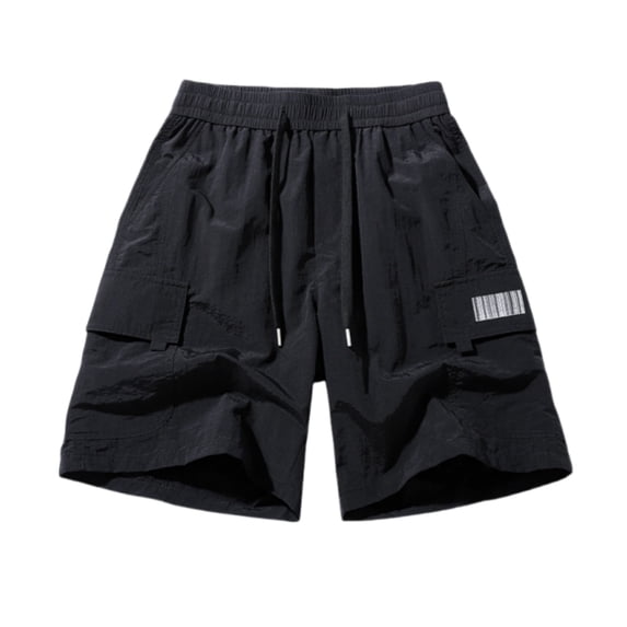 Angala Mens Summer Shorts Letter Print Elastic Waist Shorts Summer ...