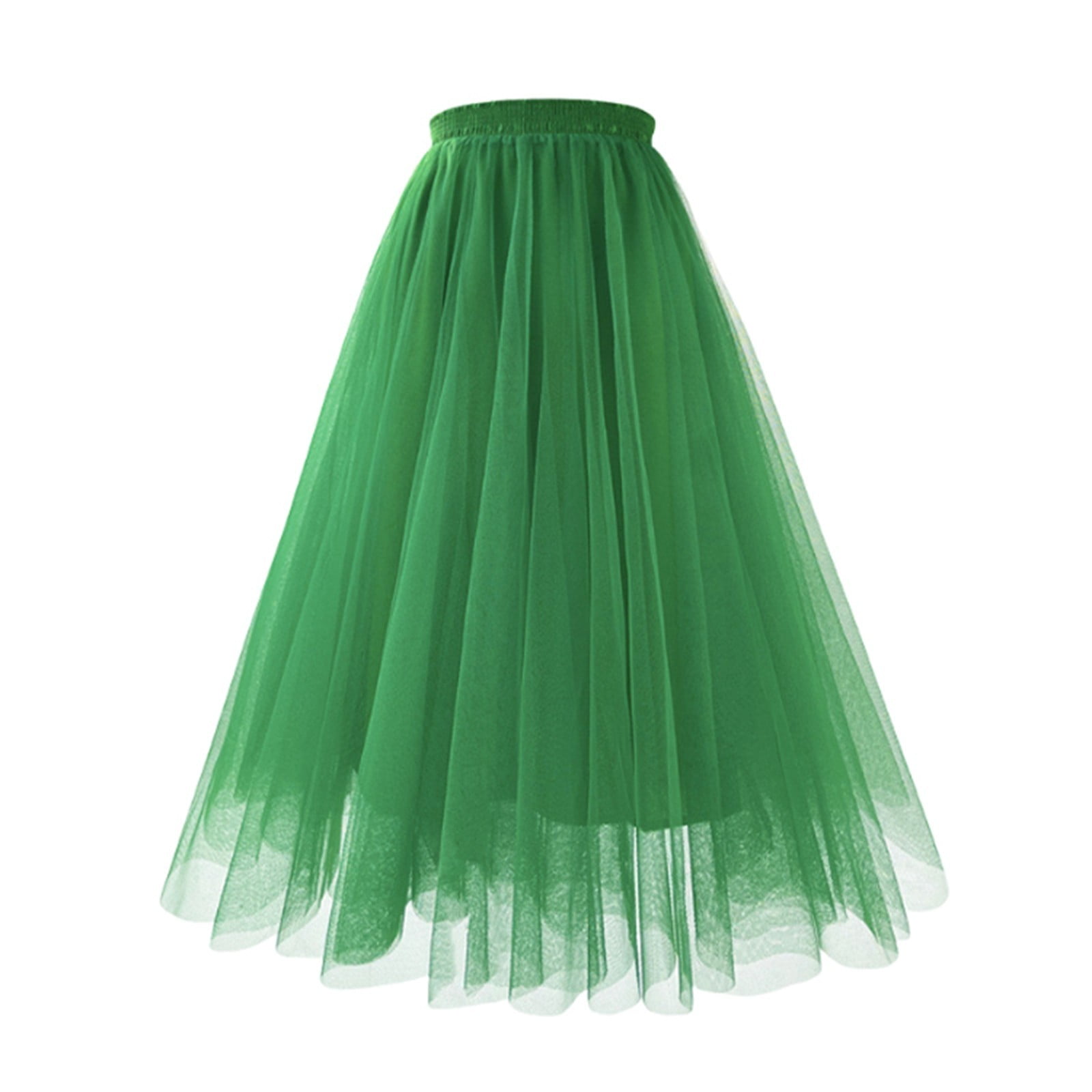 Angala Mesh Skirt Long Pleated Skirt Large Size Oversized Skirt A Line ...