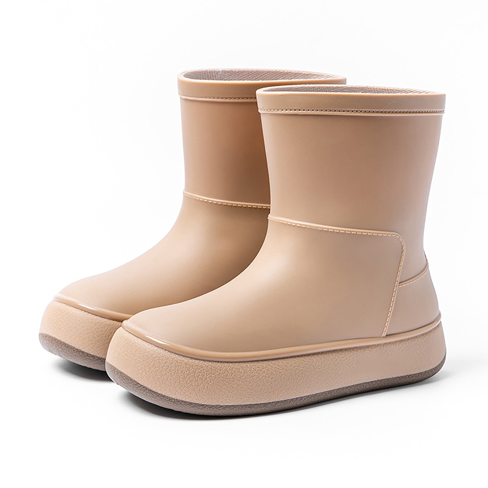 Angala Rain Boots Toddler Mid Calf Solid Waterproof Fashion Elegance ...