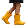 Angala Rain Boots Toddler Mid Calf Solid Waterproof Wet Weather Easy On ...
