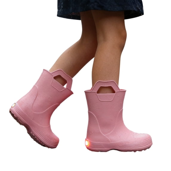 Angala Rain Boots Toddler Mid Calf Solid Waterproof Wet Weather Easy On ...