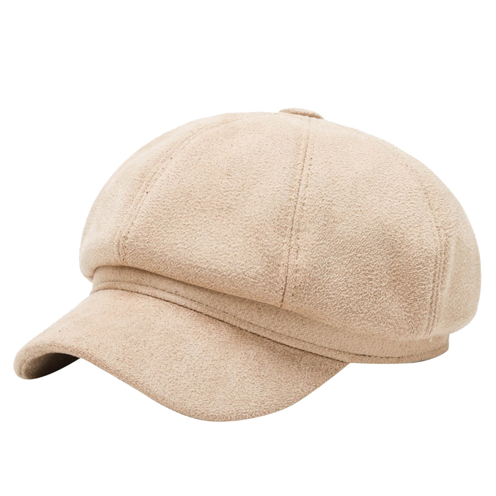 Angala Solid Color Eight Panel Beret Hat For Small Face And Versatile ...