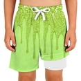 Angala Toddler Boys Shorts Double Layer Elastic Waist Graphic Print ...