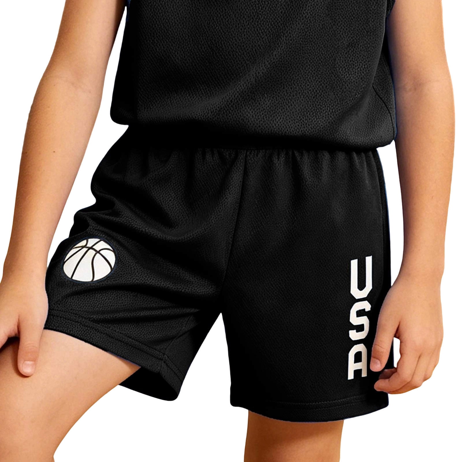 Angala Toddler Boys Shorts Elastic Waist Letter Print Running Shorts ...