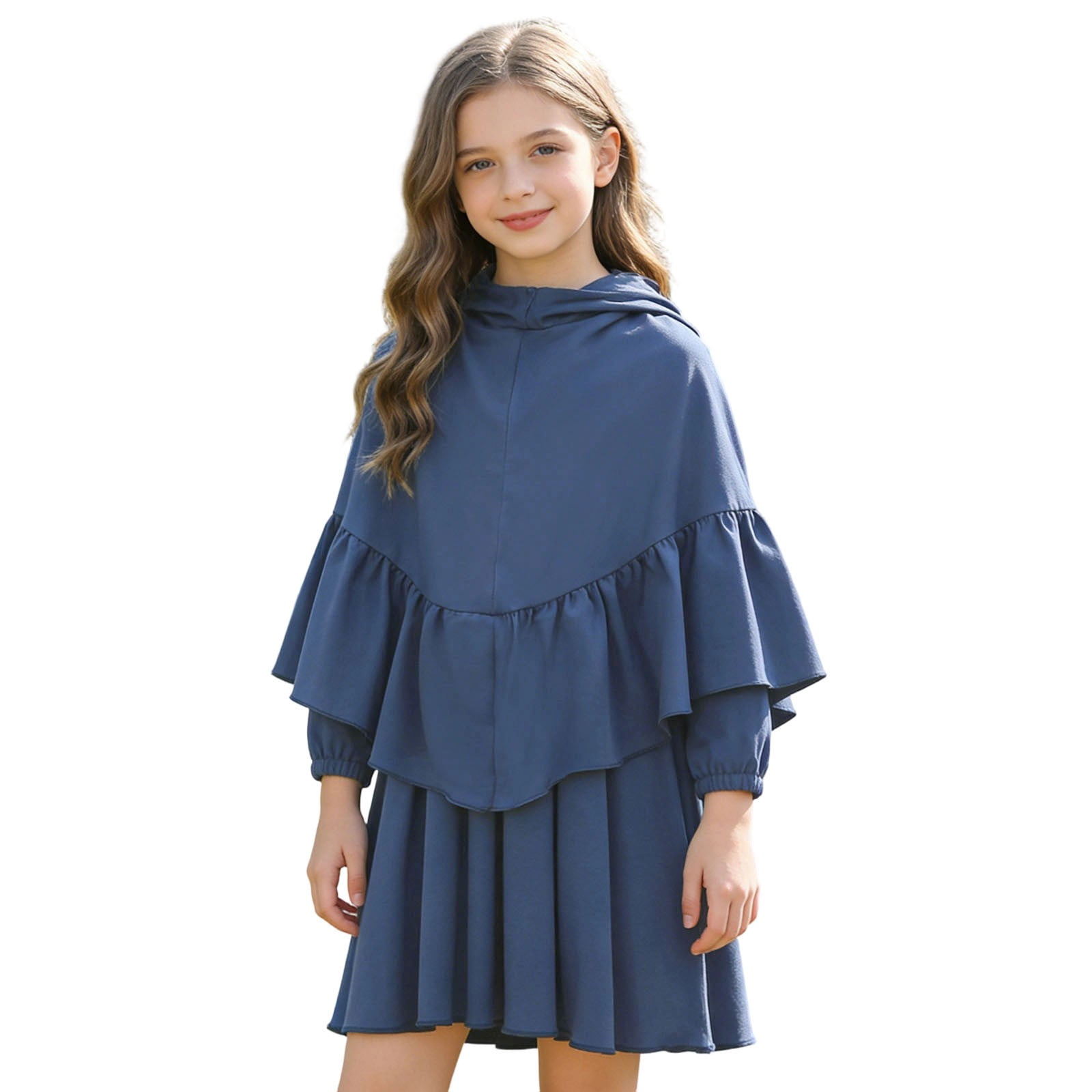 Angala Toddler Clothes Sets Crew Neck Long Sleeve Solid Tops With Mini ...