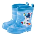 Angala Toddler Rain Boots Waterproof Mid Calf Cartoon Appliques Soft ...