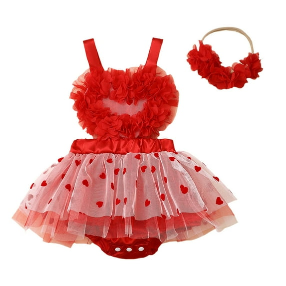 Angala Valentine's Day Baby Girl Valentine's Day Three Dimension Flower ...