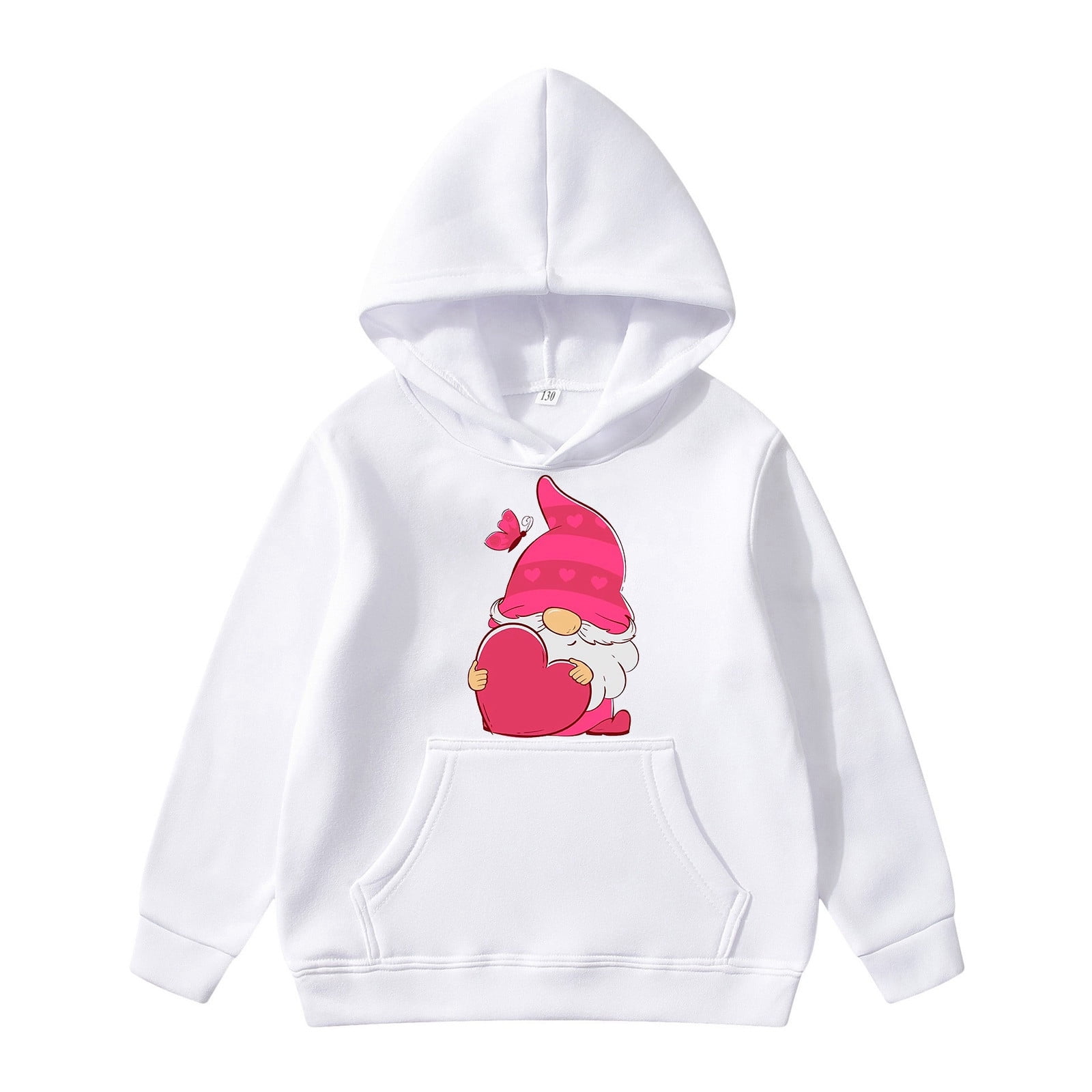 Angala Valentine's Day Children's Long Sleeved Hoodie Cozy Cute Girls ...