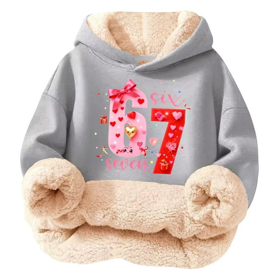 Angala Valentine's Day Multicolor Printed Kids Hoodie Sweatshirt With ...