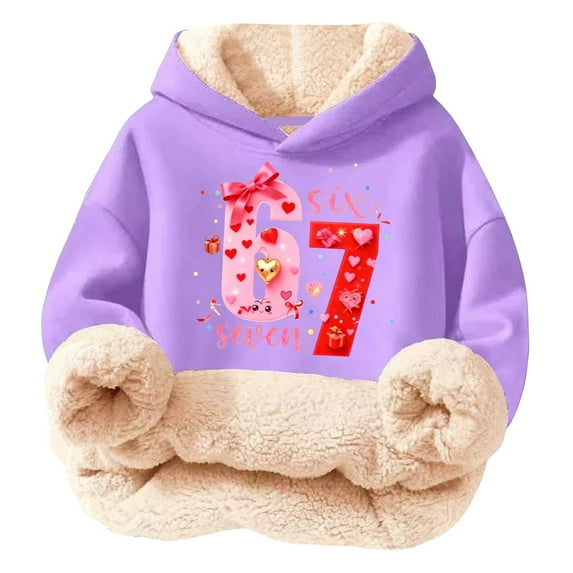 Angala Valentine's Day Multicolor Printed Kids Hoodie Sweatshirt With ...