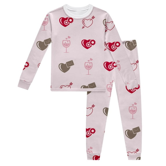 Angala Valentine's Day Toddler Boys Girls Heart Print Long Sleeve ...