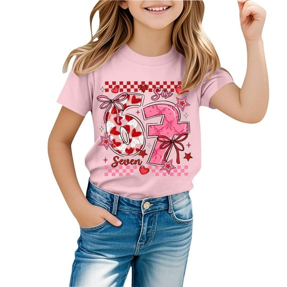 Angala Valentine's Day Unique Graphic Print T Shirt For And Kids ...